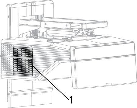 Troubleshooting a SMART UX80 projector when the Power and Service ...