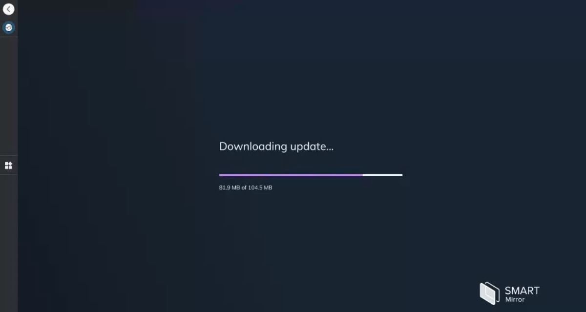 Updating the SMART Mirror app on a SMART Board interactive display