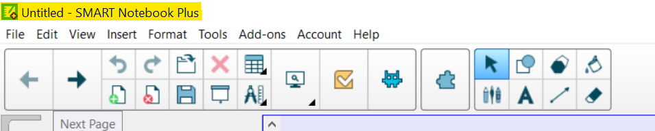 Determining whether you're using SMART Notebook 22 or SMART Notebook ...