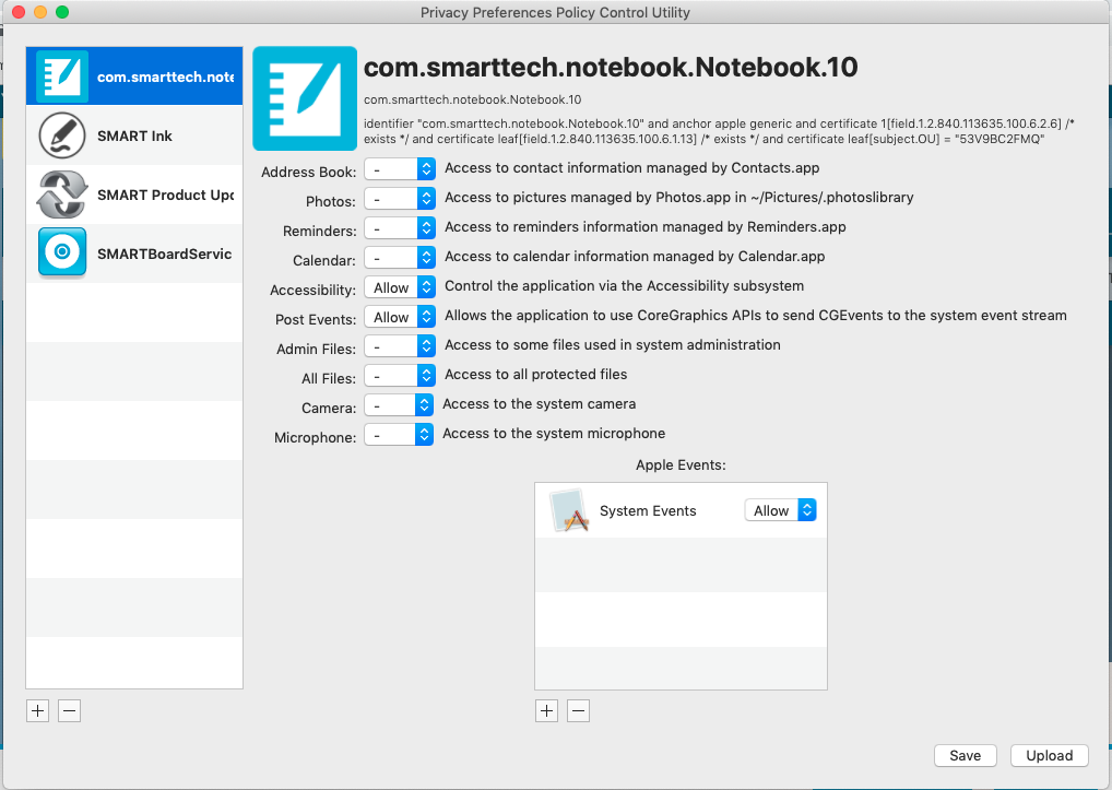 Building a Privacy Preferences Policy Control (PPPC) configuration ...